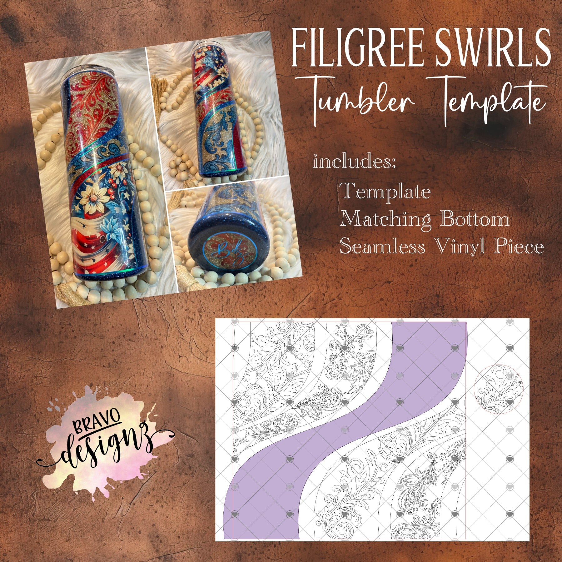 Filigree Swirls Template – bravo_designz